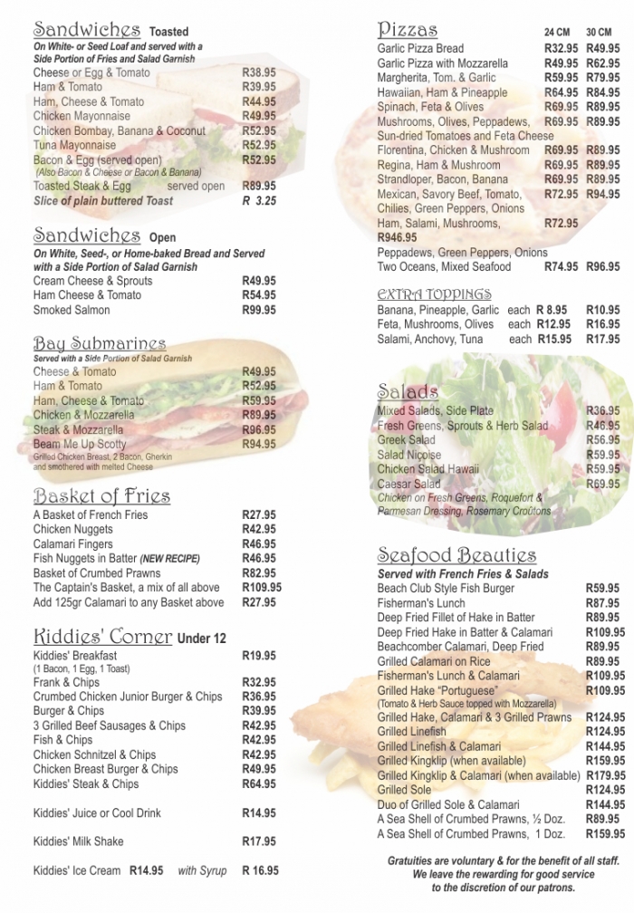 Beachcomber Bistro – The Fish Hoek Galley